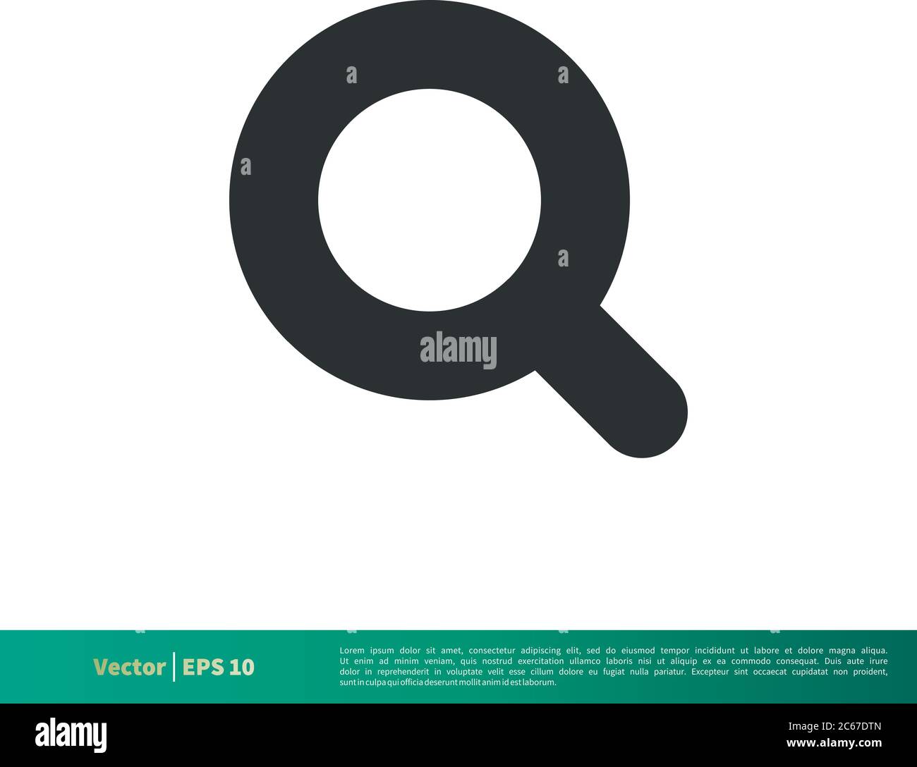 Magnifying Glass - UI Icon Vector Logo Template Illustration Design ...