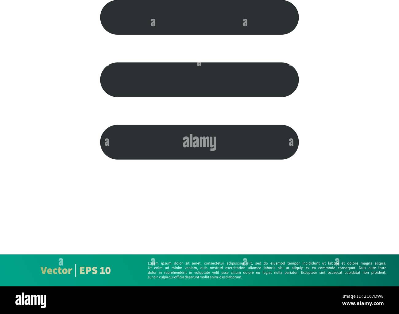 Menu Interface - UI Icon Vector Logo Template Illustration Design ...