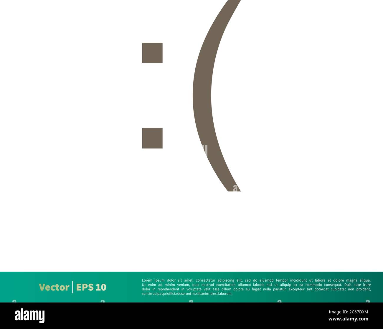 Sad Type Icon Vector Logo Template Illustration Design. Editable Vector ...