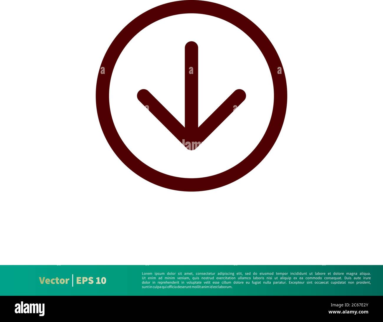 Download Arrow Down Icon Icon Vector Logo Template Illustration Design ...