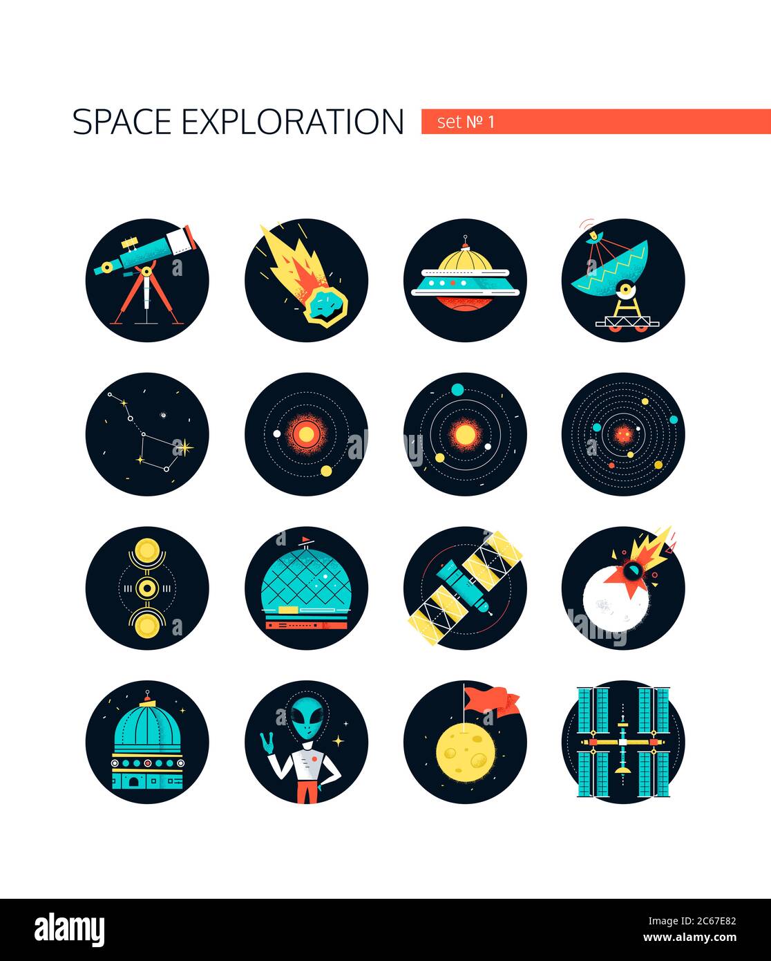 Galactic exploration Cut Out Stock Images & Pictures - Alamy