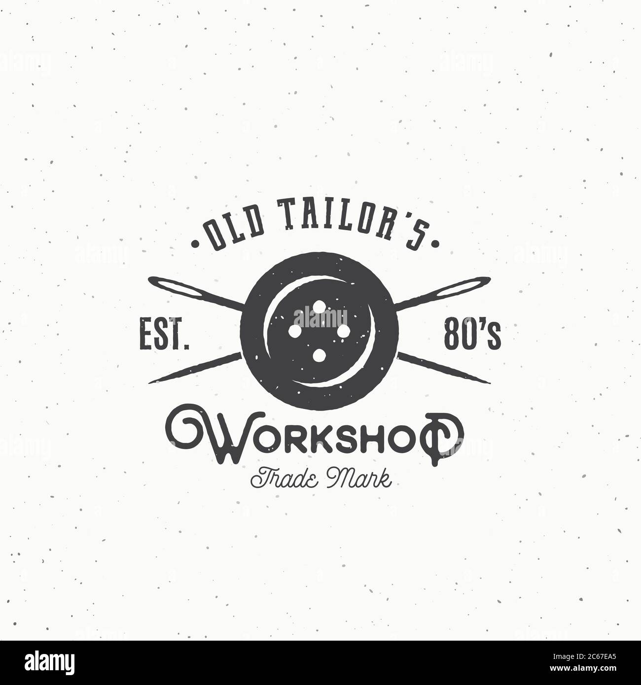 With the tailors label Stock Vector Images - Alamy