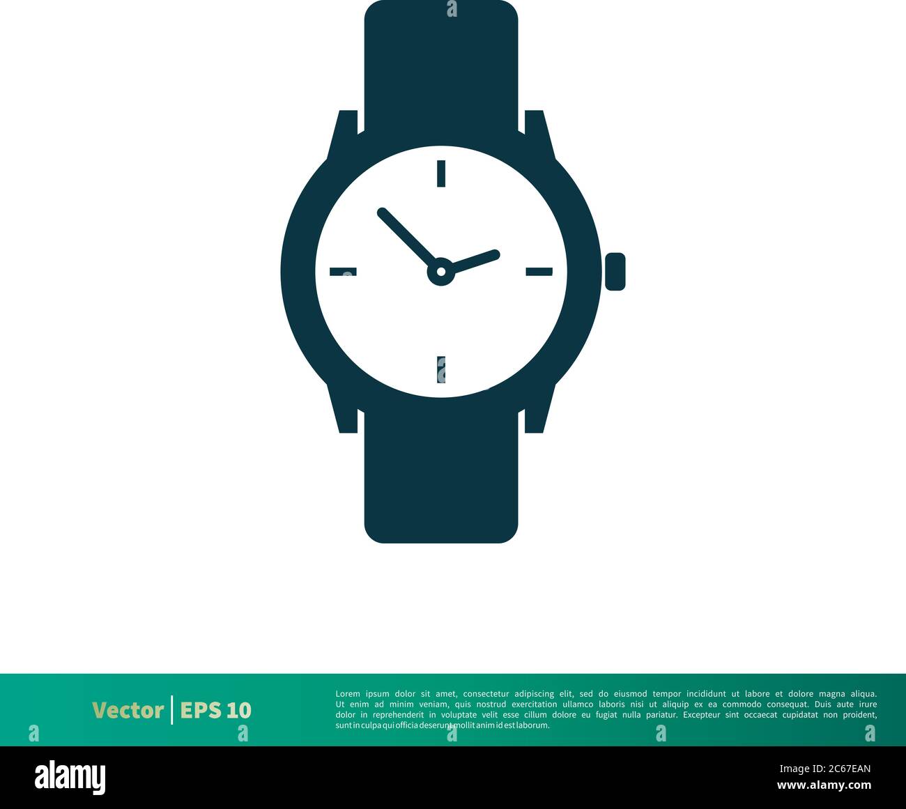 Wrist Watch Icon Vector Logo Template Illustration Design. Editable ...