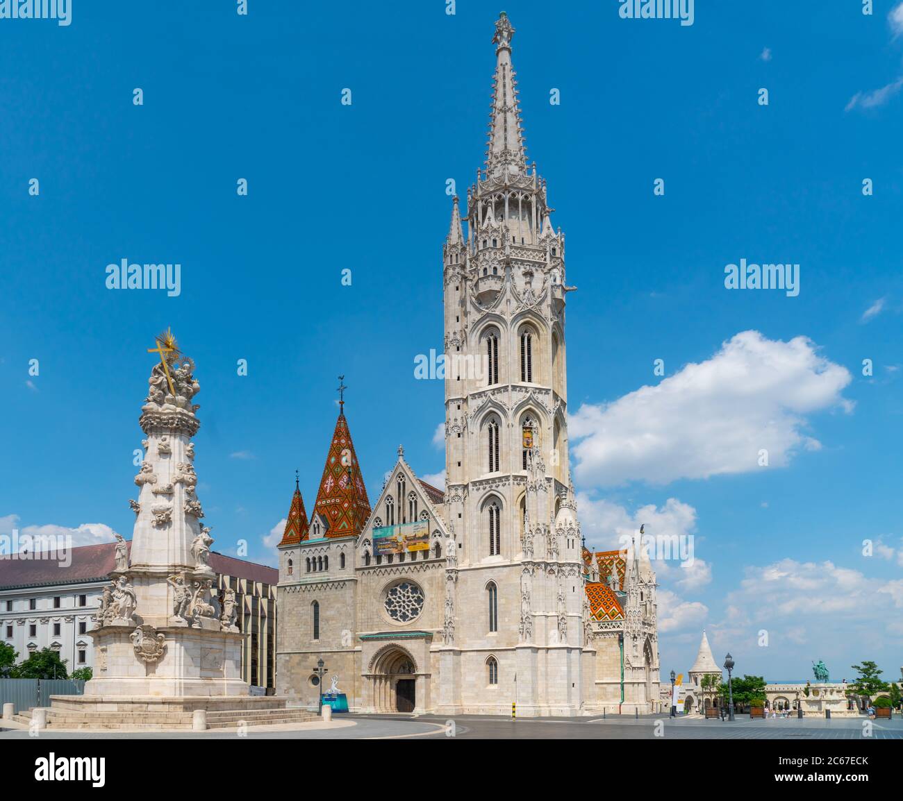 Budapest, Hungary - june 27th 2020 - Exterior of the Matyas Templom ...
