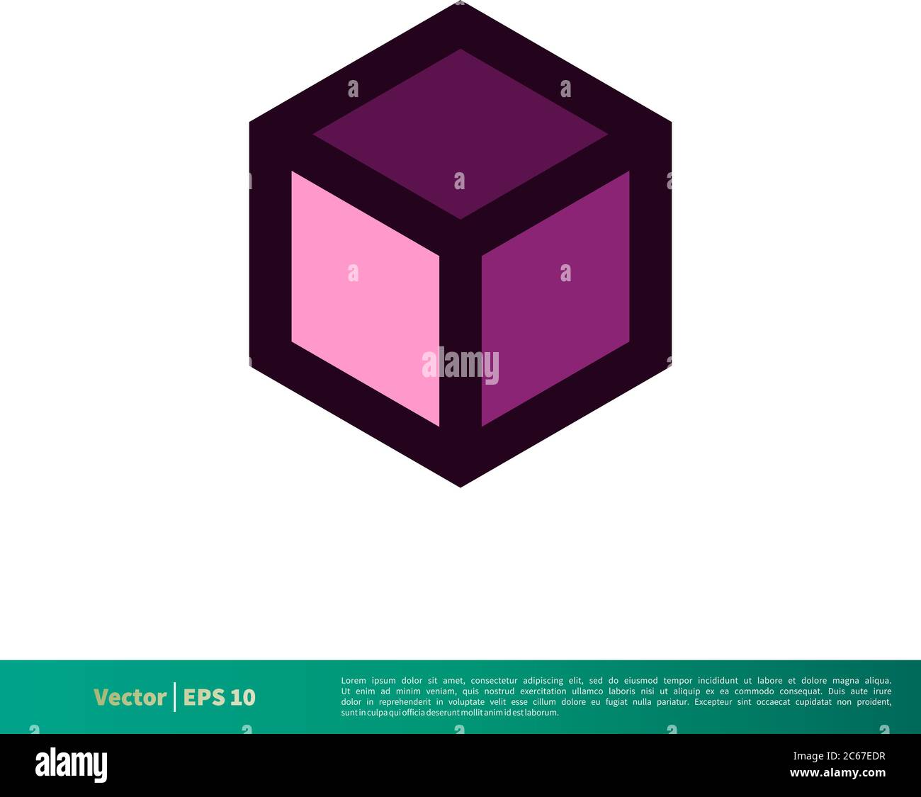 Cube Icon Vector Logo Template Illustration Design. Editable Vector EPS ...
