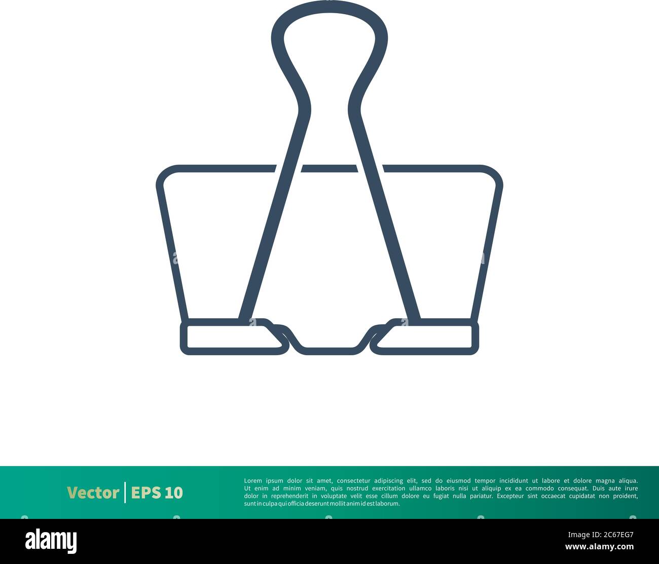 Binder clip template hi-res stock photography and images - Alamy