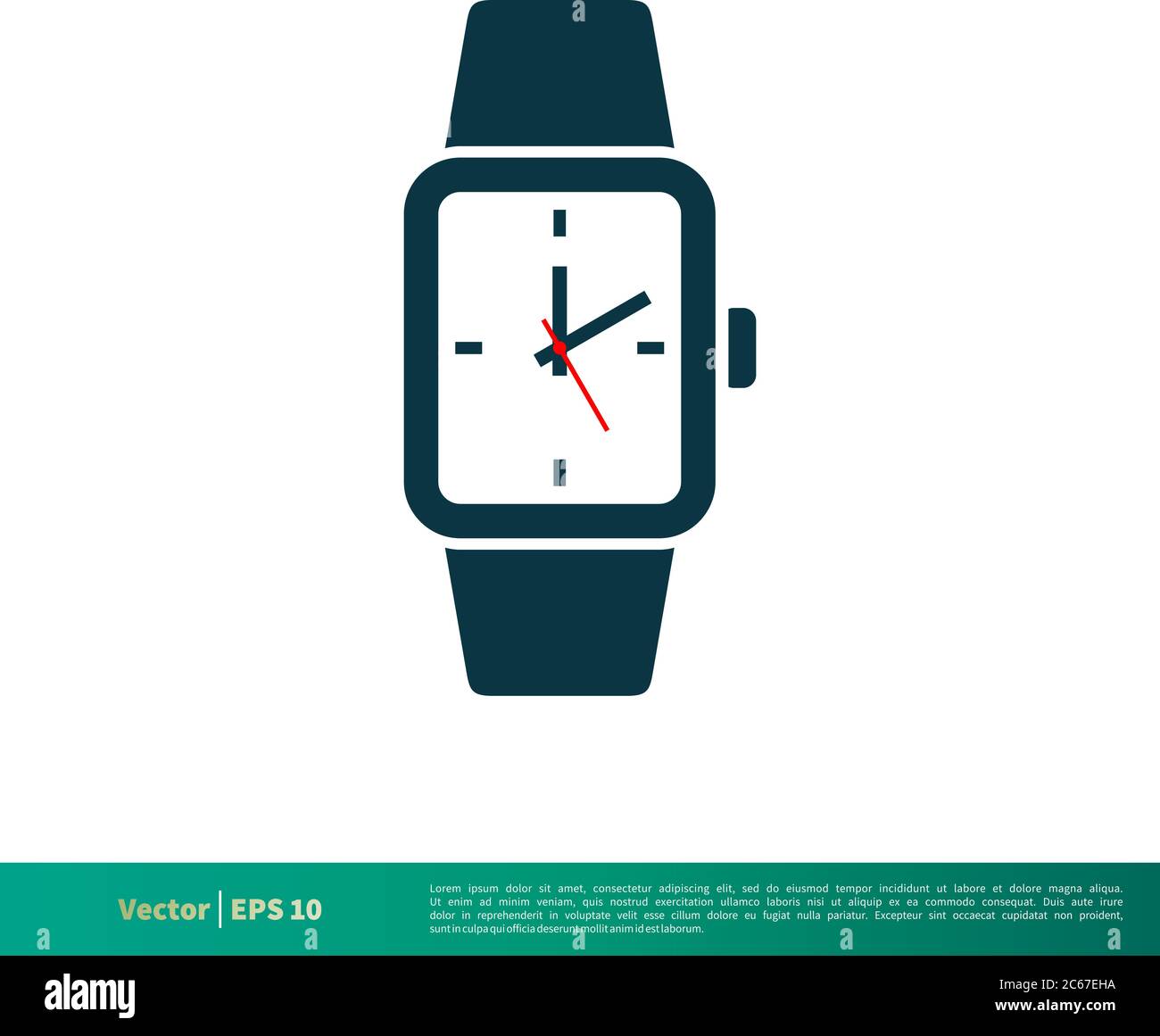 Wrist Watch Icon Vector Logo Template Illustration Design. Editable ...