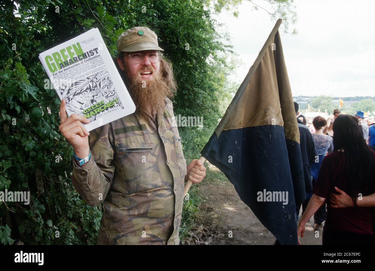 Green Anarchist, Glastonbury Festival 2000, Worthy Farm Somerset ...