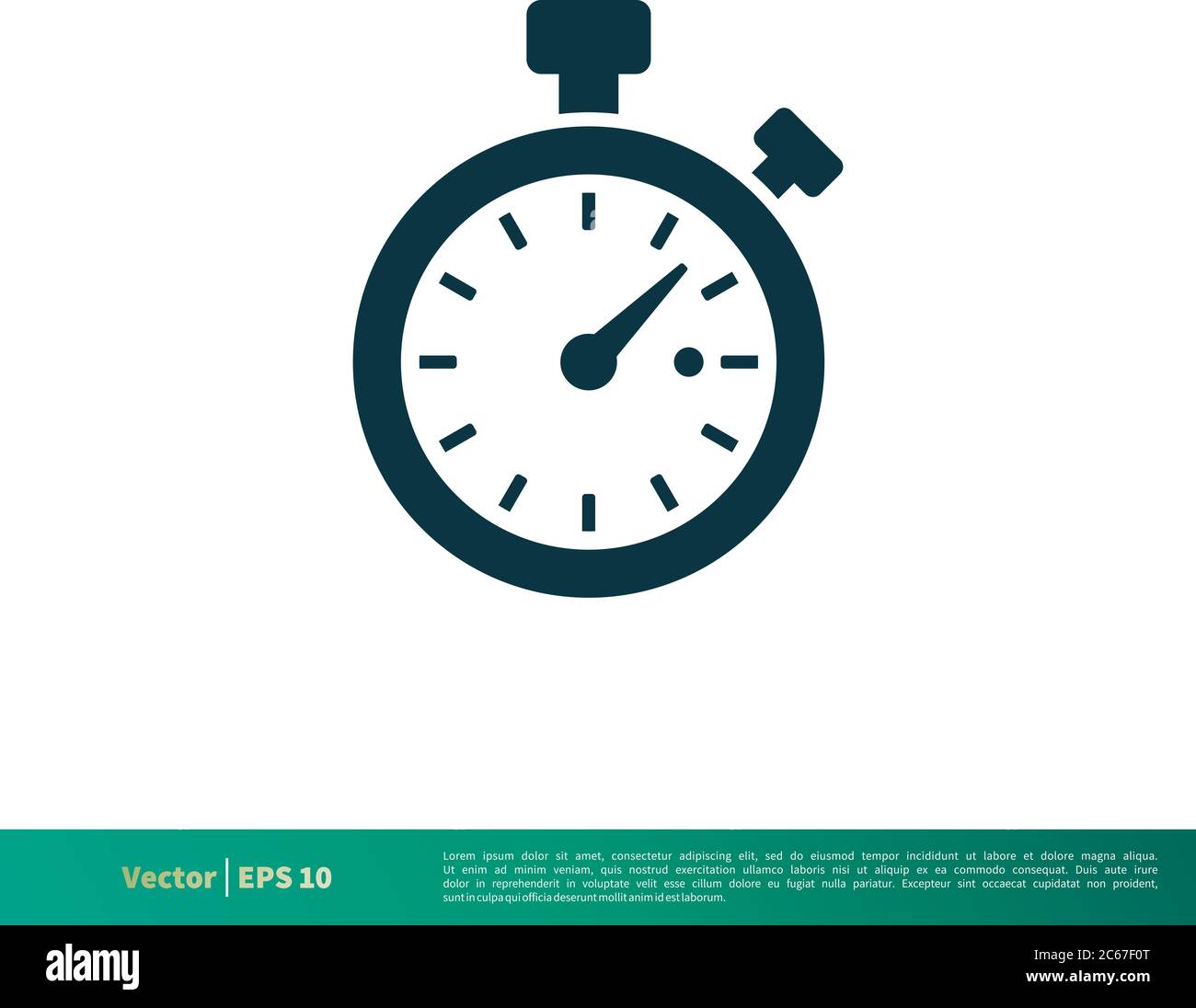 Stopwatch Icon Vector Logo Template Illustration Design. Editable ...