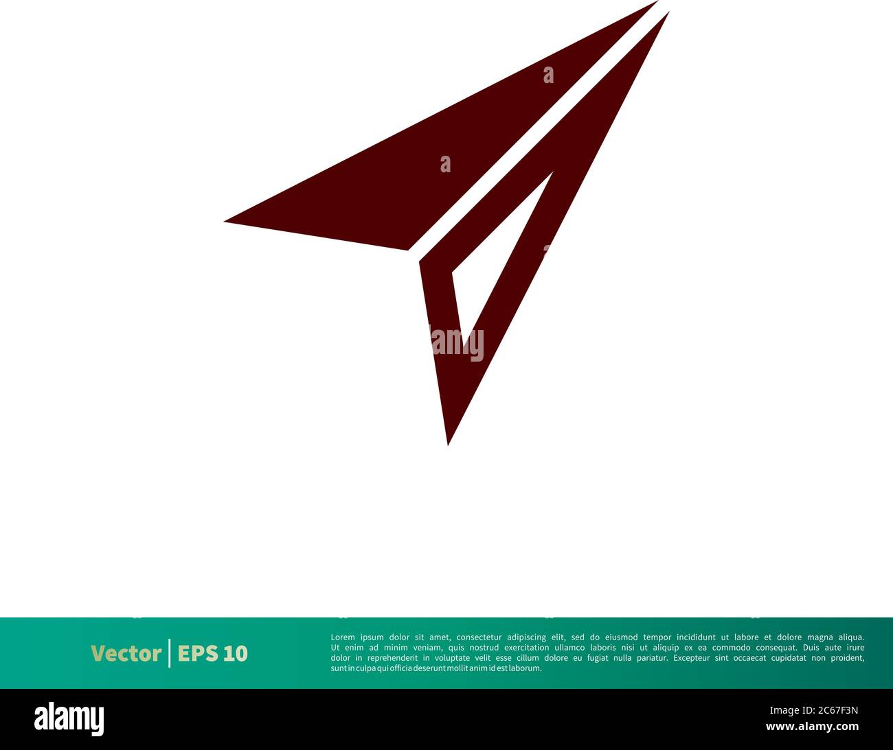 Aircraft symbol and arrow Stock Vector Images - Alamy