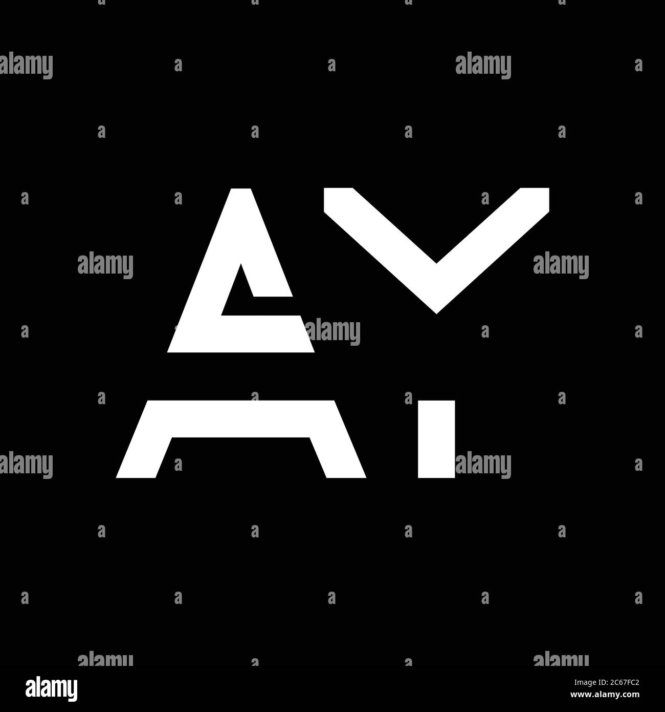 AY Logo Design Business Typography Vector Template. Creative Linked ...