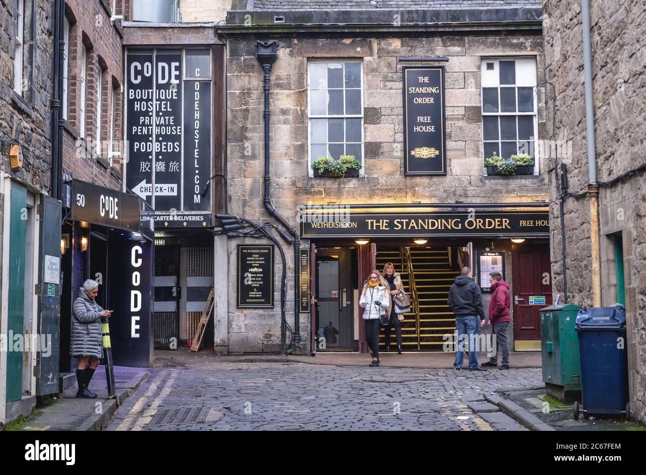 The Standing Order pub and CoDE Pod Hostels in New Town district of ...
