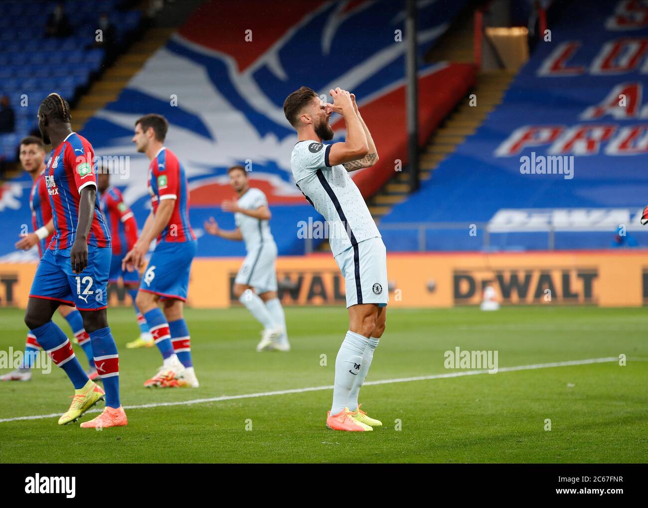 Selhurst Park, London, UK. 7th July, 2020. English Premier League ...