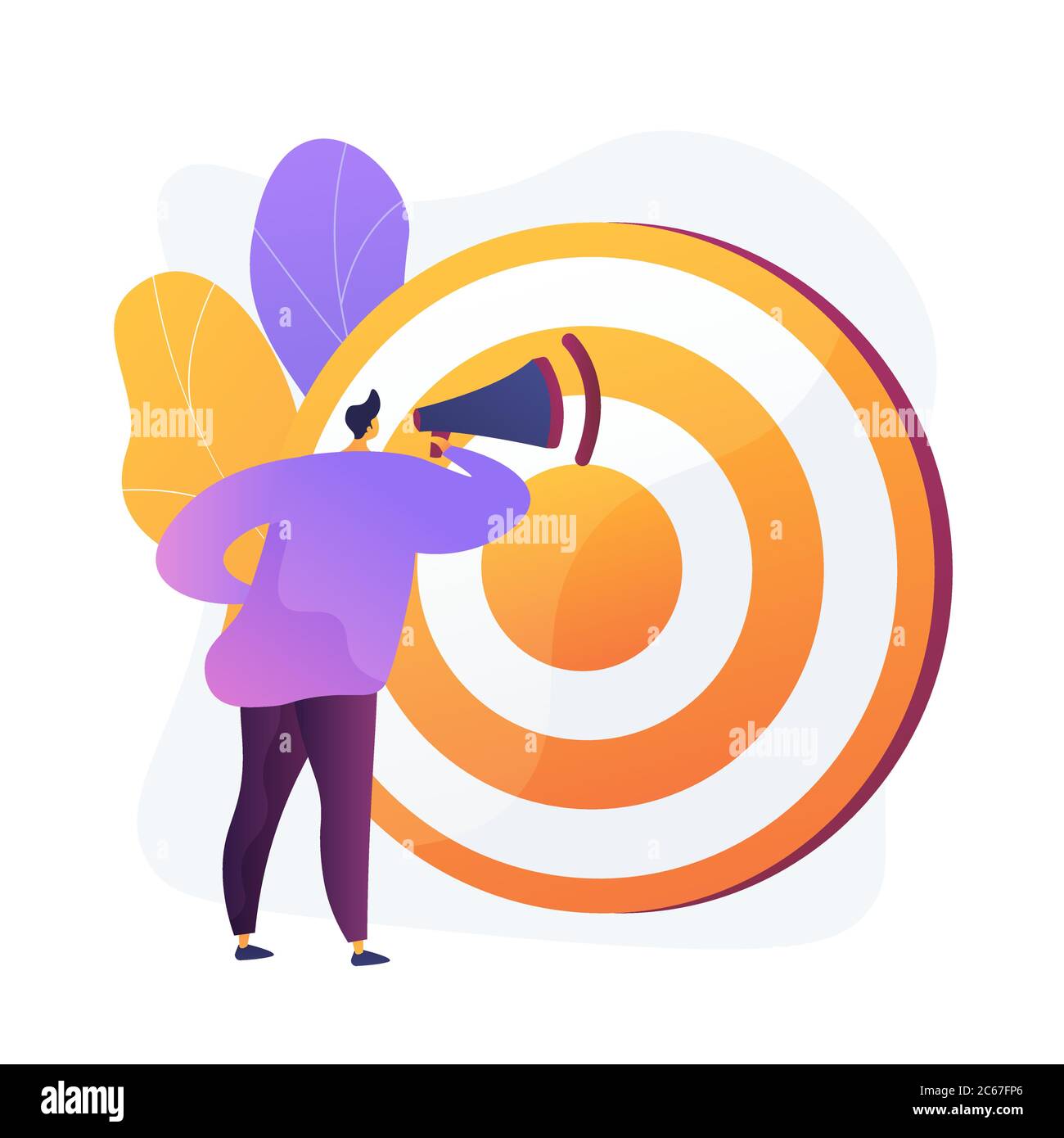 Targeted advertisement campaign vector concept metaphor Stock Vector ...