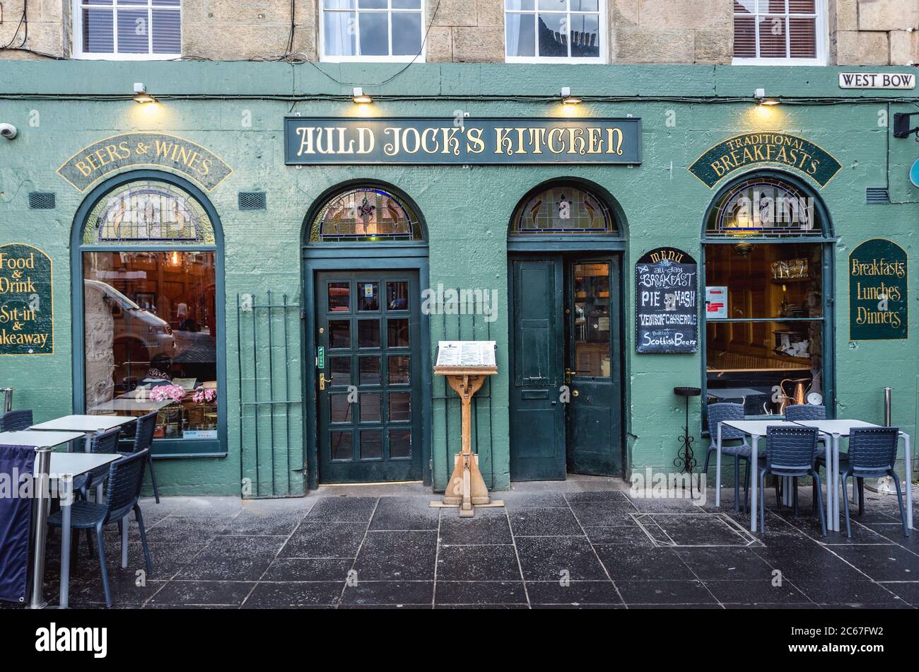 Auld Jock's Kitchen cafe in Edinburgh, the capital of Scotland, part of ...