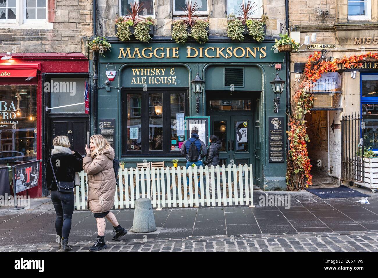 Maggie Dicksons bar and grill at Grassmarket in Edinburgh, the capital ...