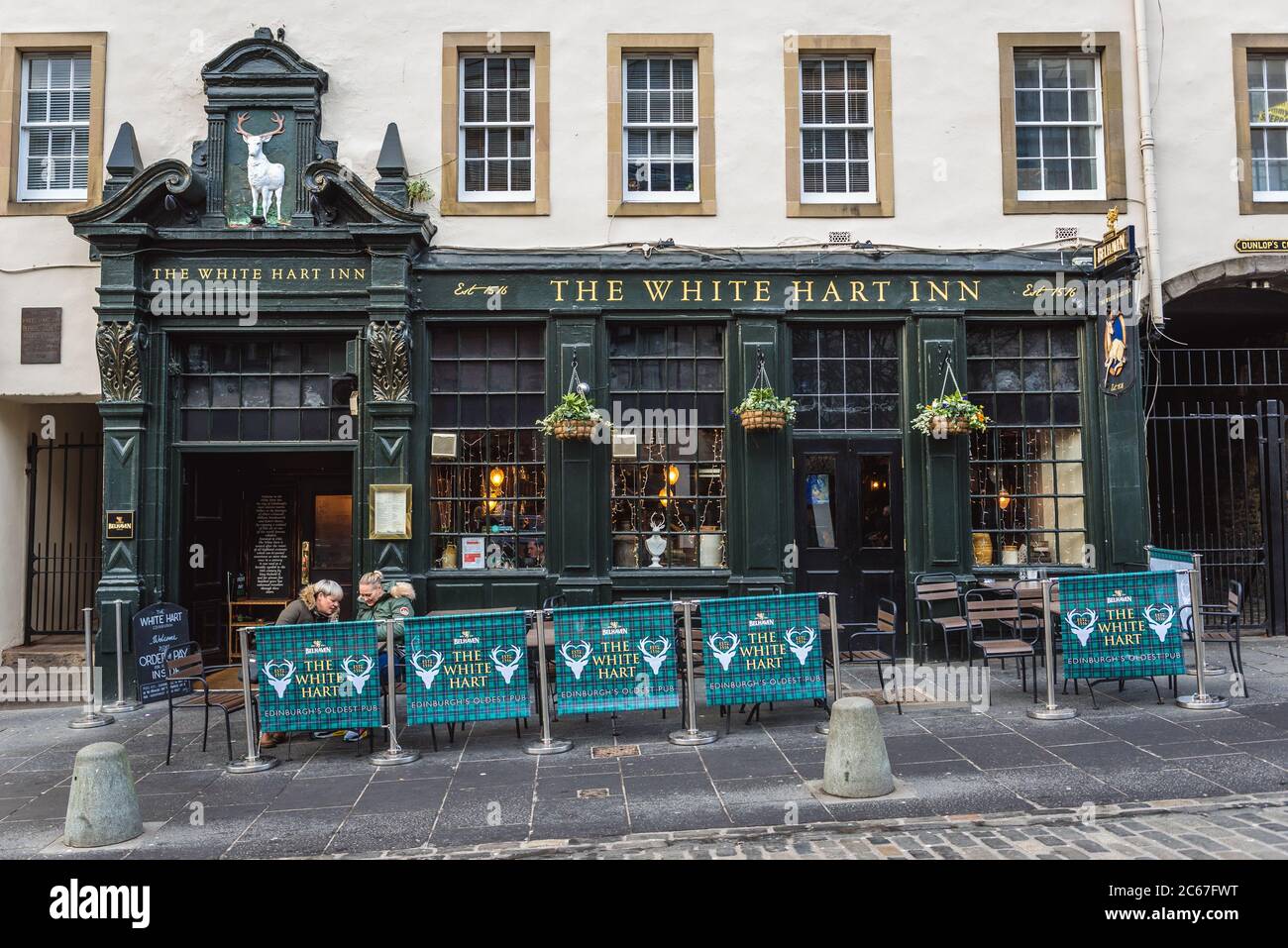 The White Hart Inn bar at Grassmarket in Edinburgh, the capital of ...