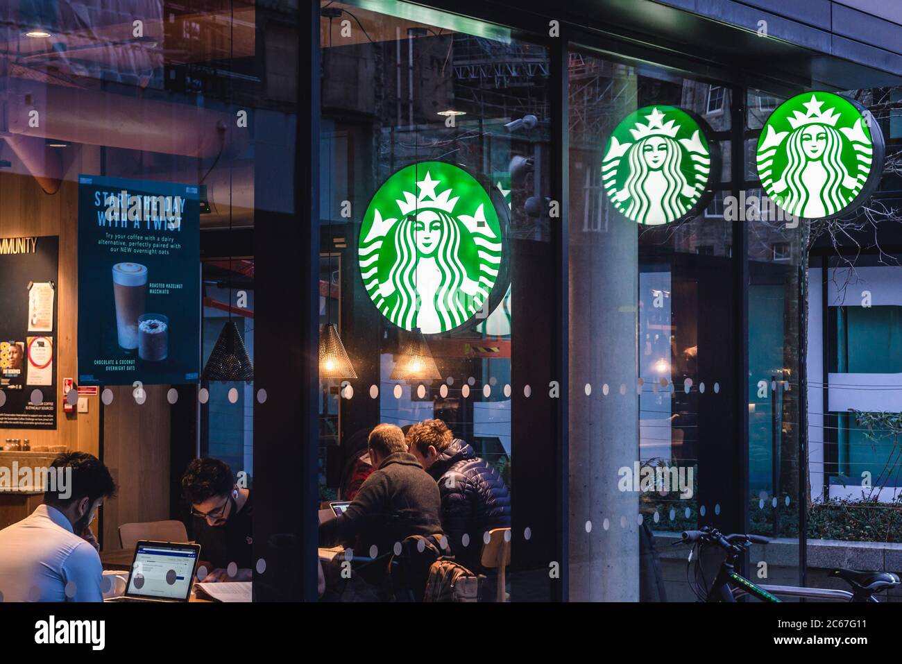Starbucks at Simpson Loan in Quartermile area of Edinburgh, the capital ...