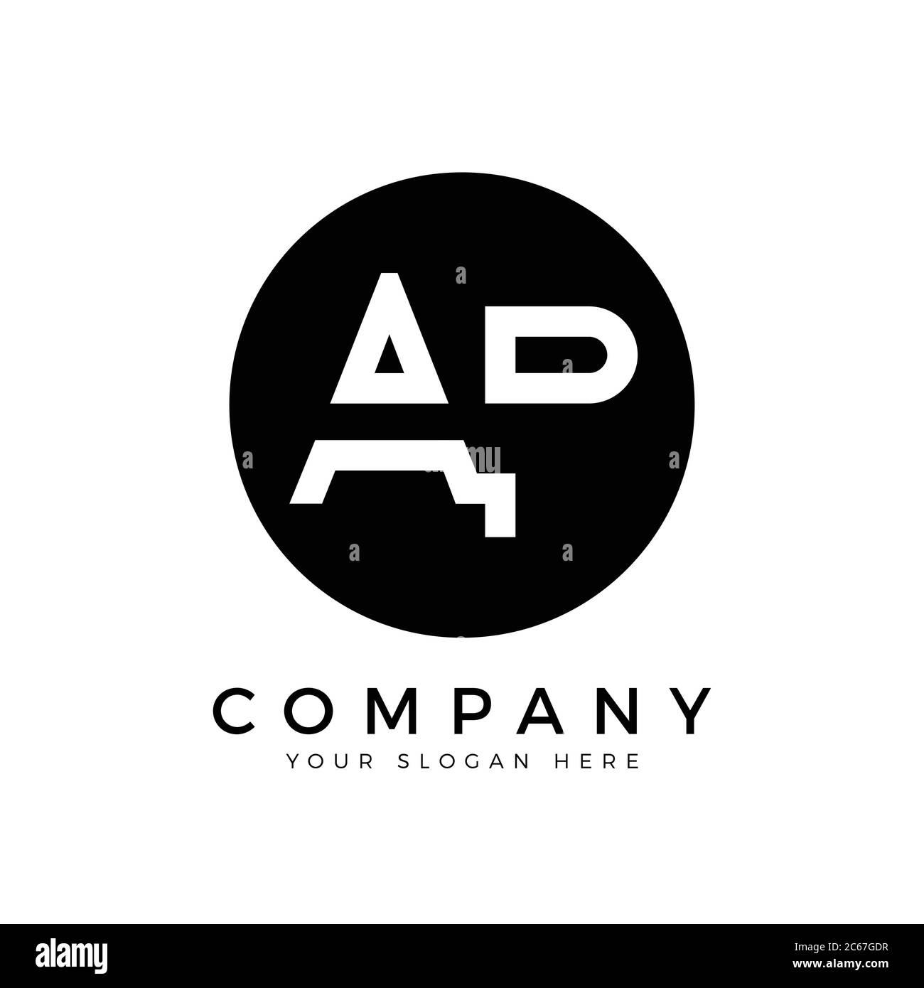 AP Logo Design Business Typography Vector Template. Creative Linked ...