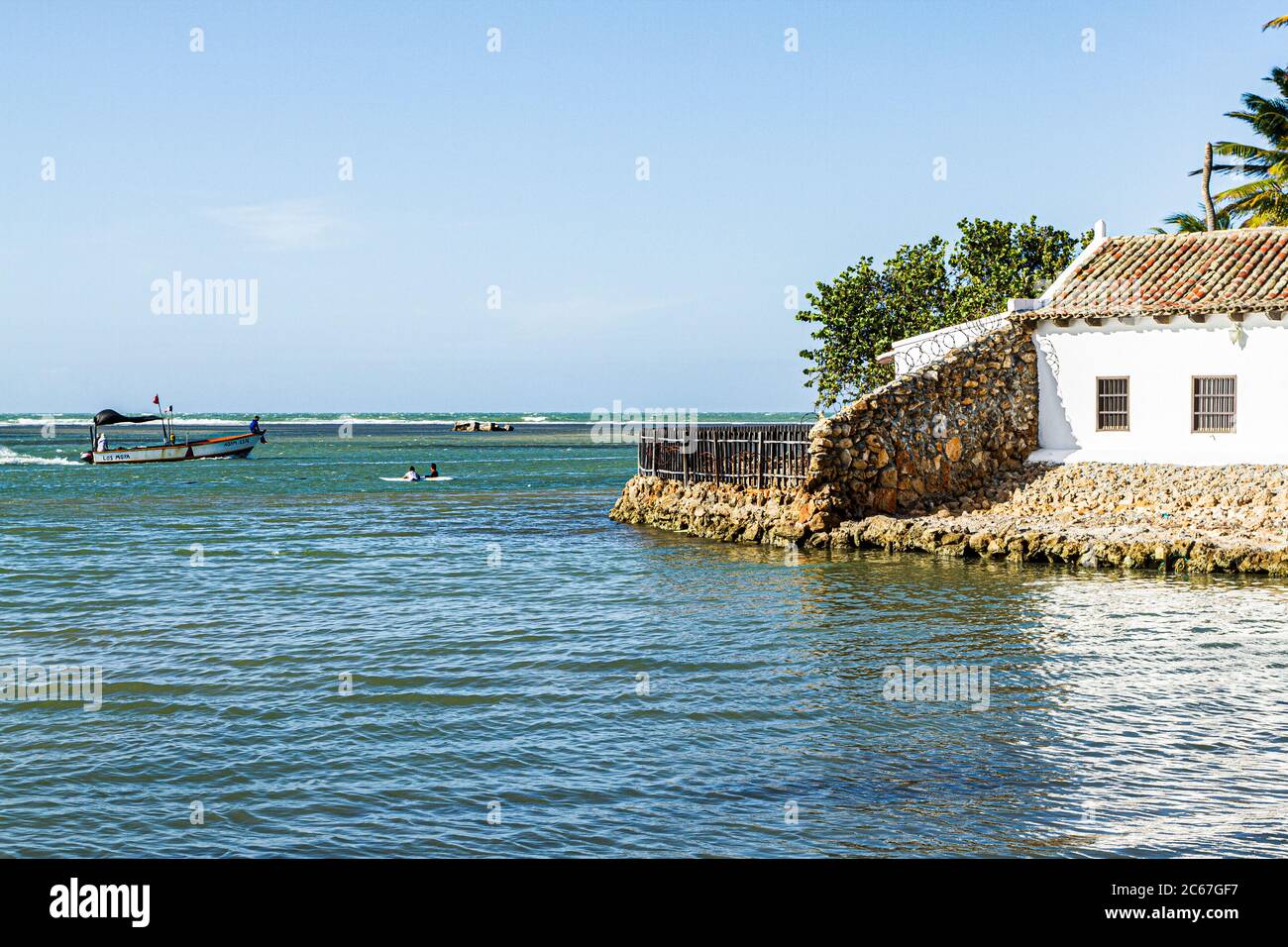 Colonial building in Adicora Beach. Falcon, Falcon State, Venezuela ...
