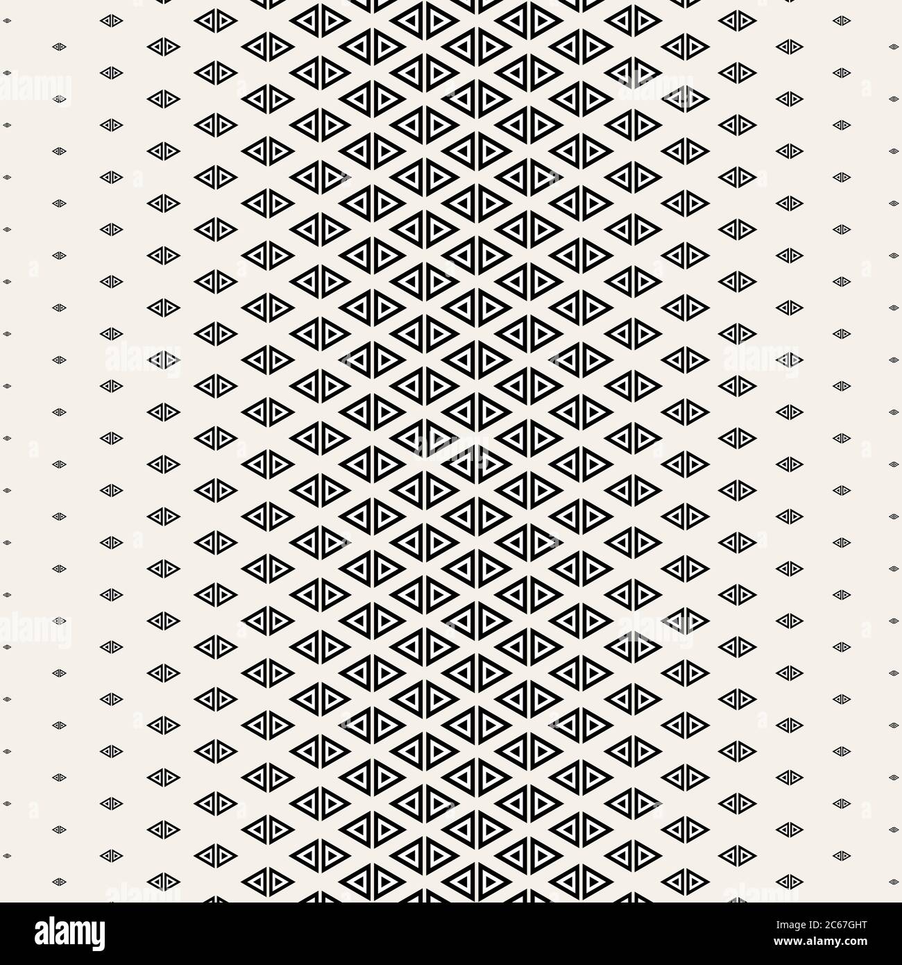 Monochrome pattern. Geometric tiles with gradually thickness. Modern ...