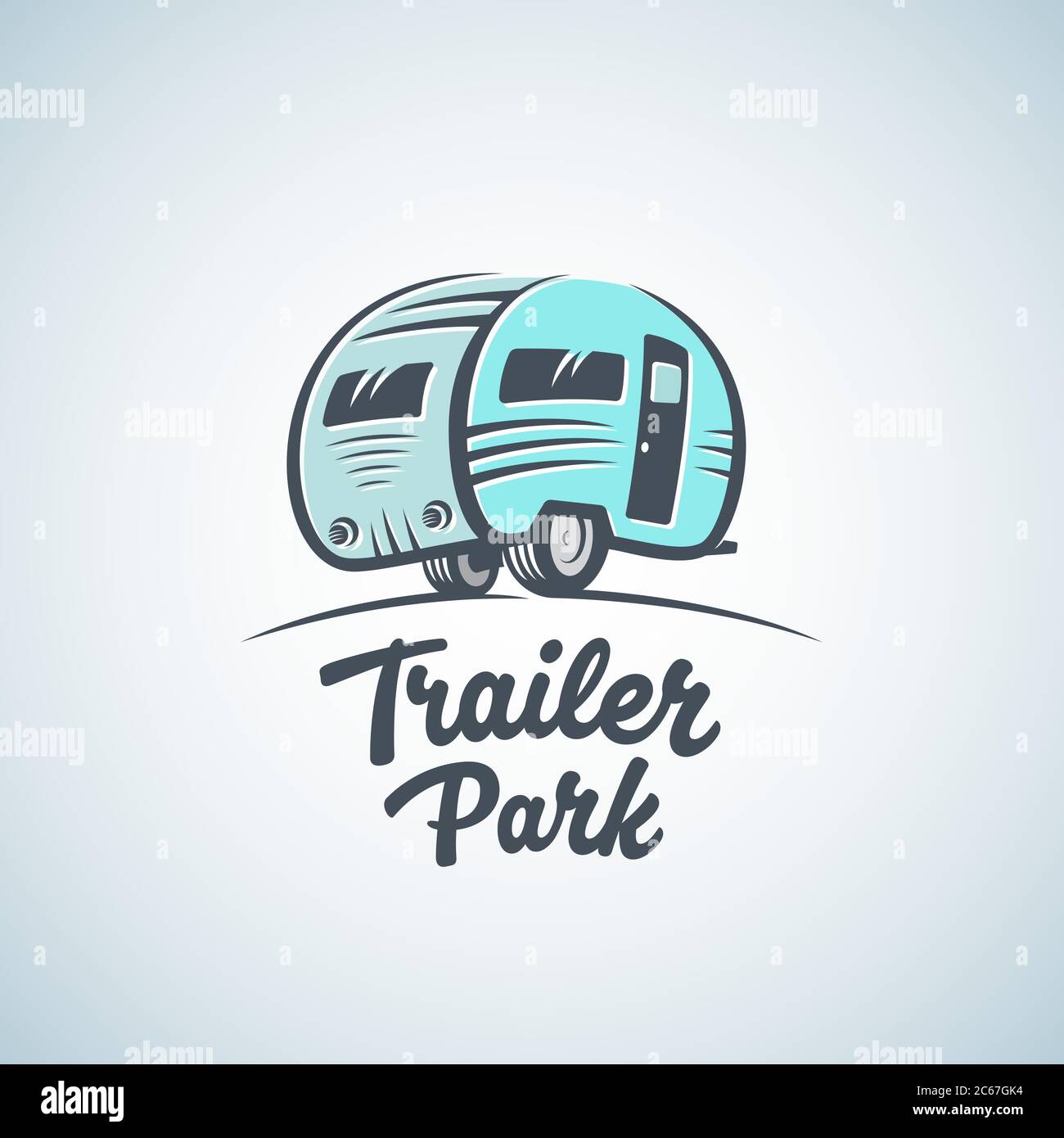 Camper van logo hi-res stock photography and images - Alamy