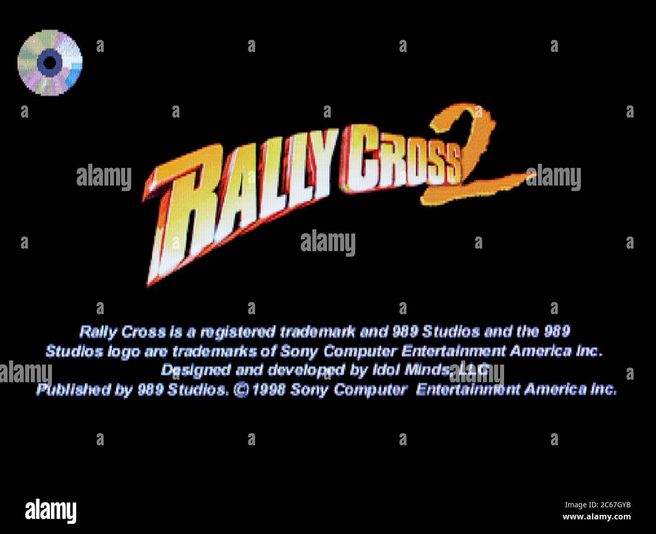 Rally Cross 2 - Sony Playstation 1 PS1 PSX - Editorial use only Stock ...