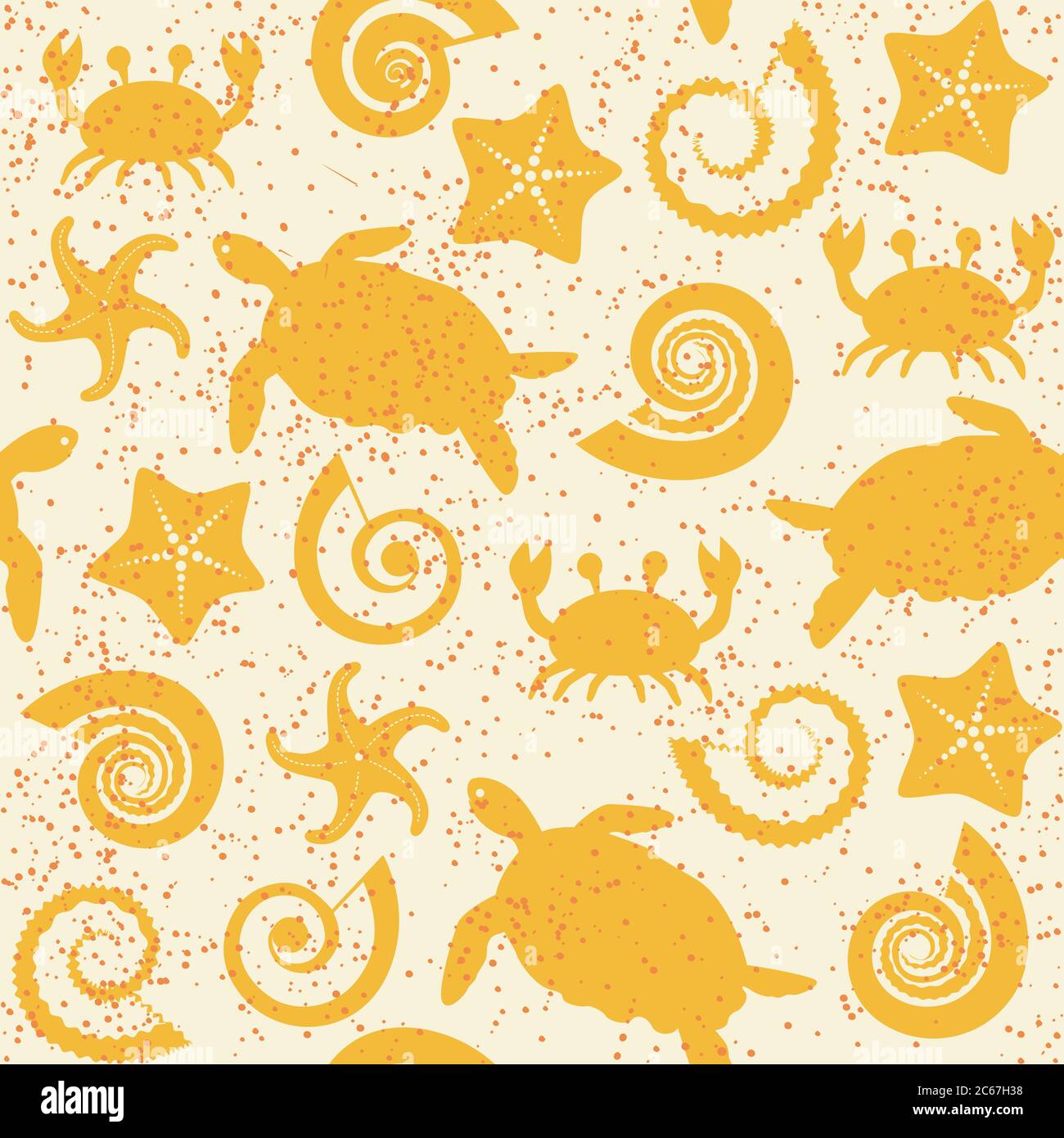 Sand crab crabs beach pattern Stock Vector Images - Alamy