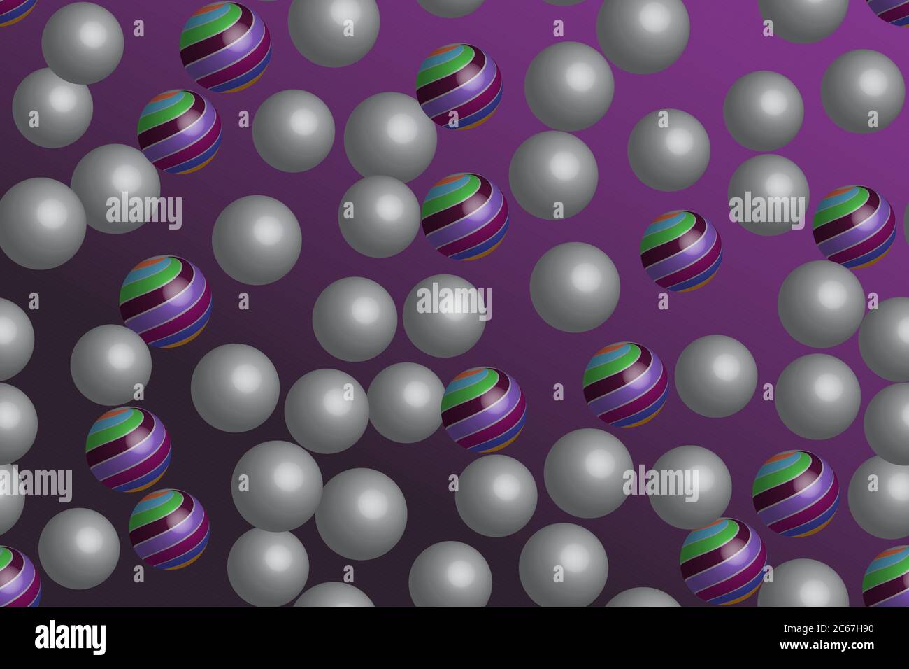 Abstract Gray Color Balls 3D Seamless Illustration Stock Vector Image ...