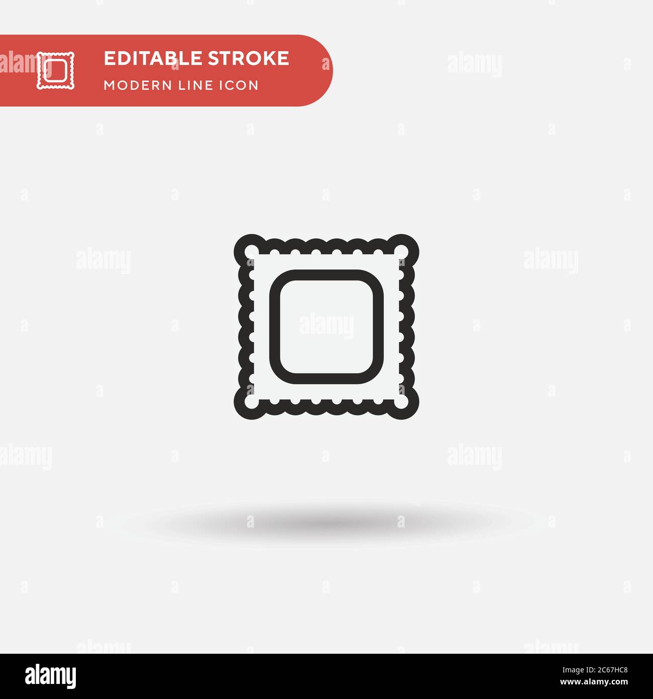 Ravioli Simple vector icon. Illustration symbol design template for web ...
