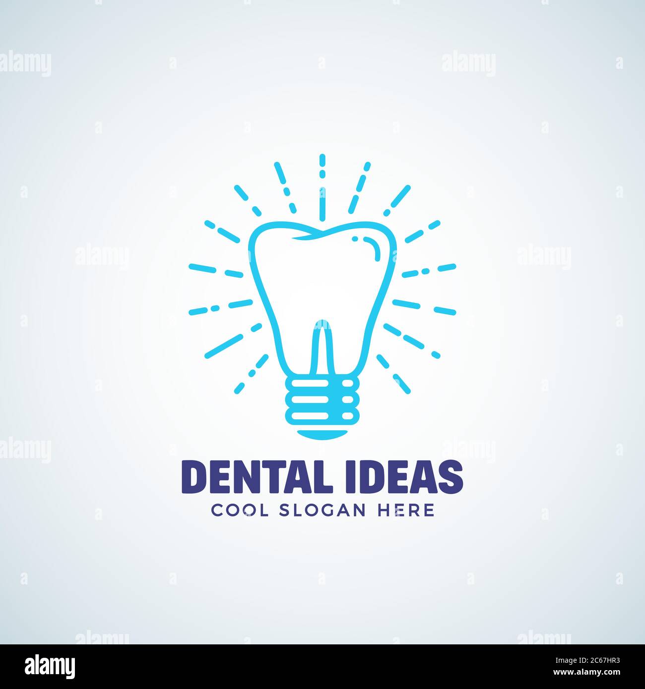 Dental Ideas Abstract Vector Logo Template with Modern Typography ...