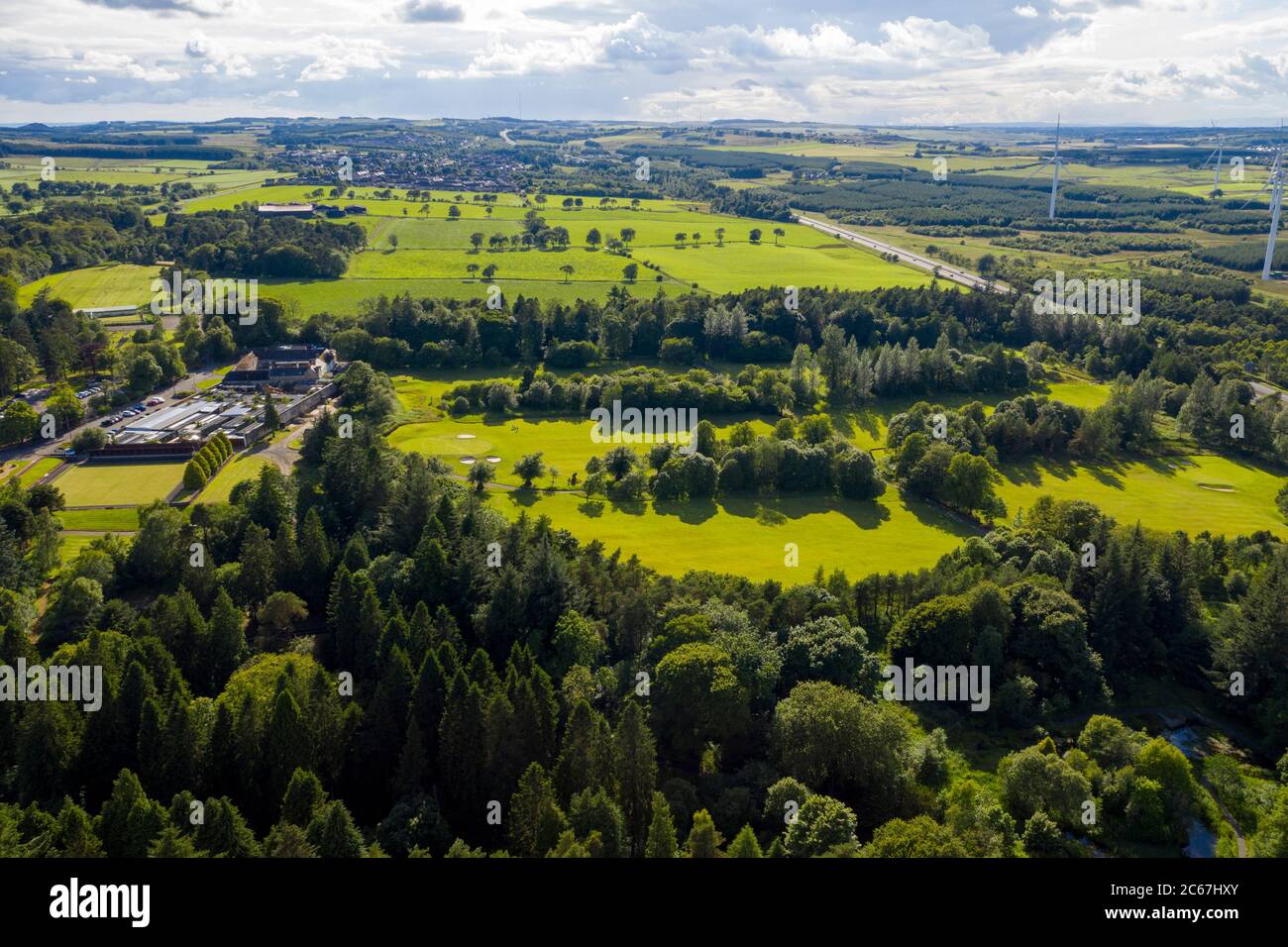 Polkemmet Park Aerial High Resolution Stock Photography and Images - Alamy