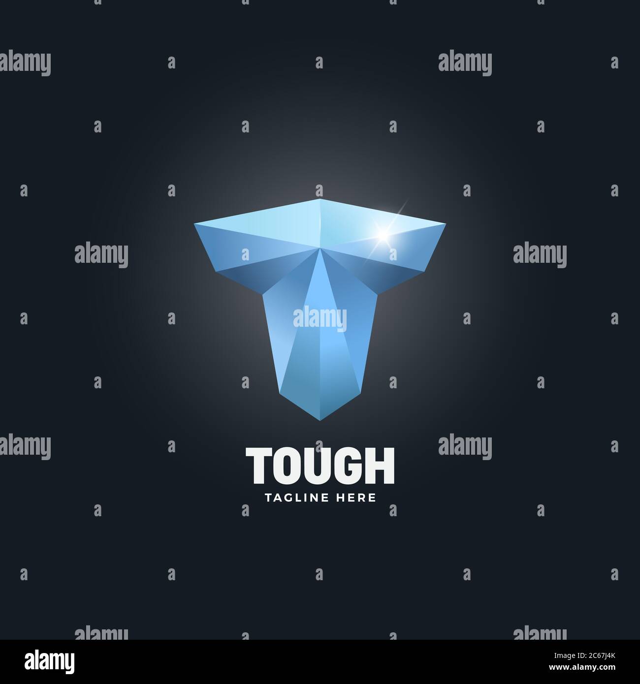 Diamond Tough Letter T. Abstract Vector Emblem, Sign or Logo Template ...
