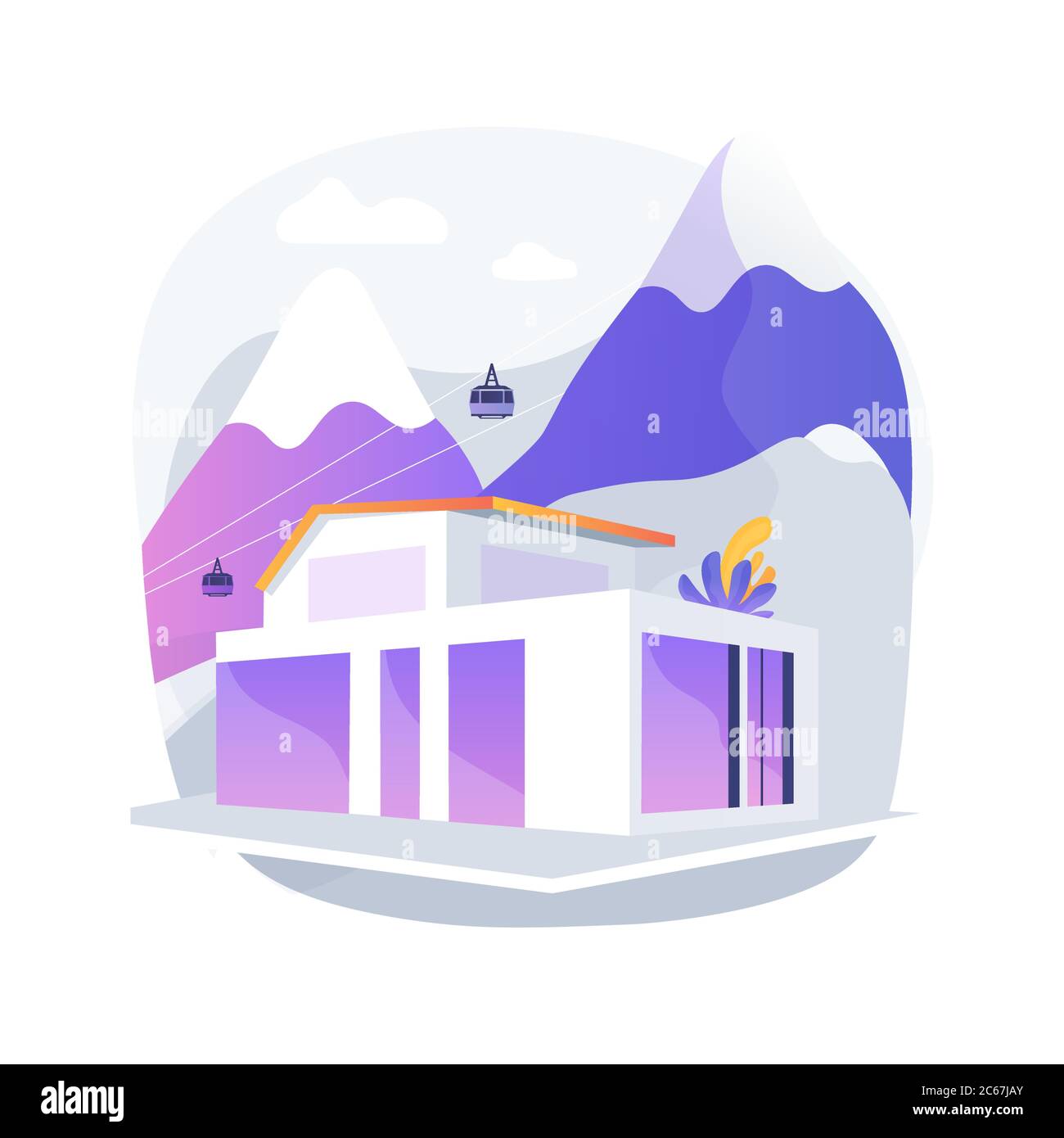 Eco house abstract concept vector illustration Stock Vector Image & Art ...