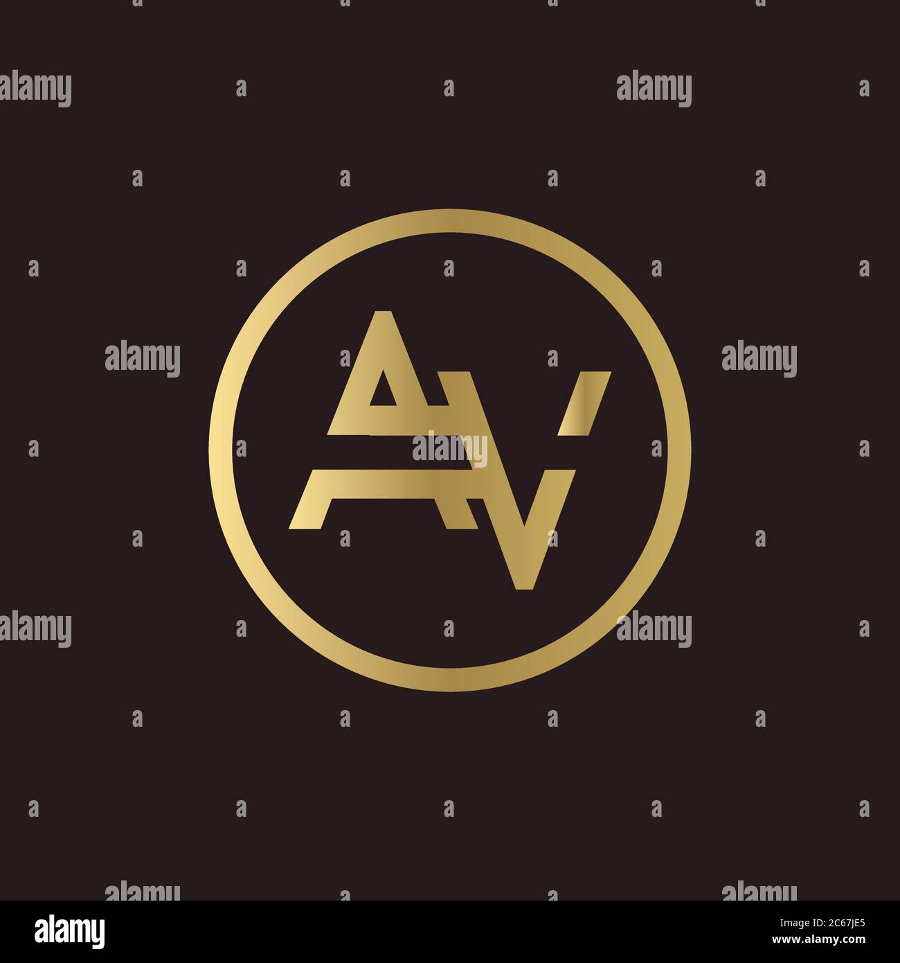 AV Logo Design Business Typography Vector Template. Creative Linked Letter AV Logo Template. AV ...