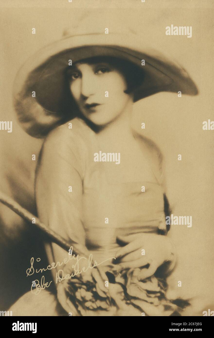 Actress Bebe Daniels, Half-Length Publicity Portrait, 1920's Stock ...