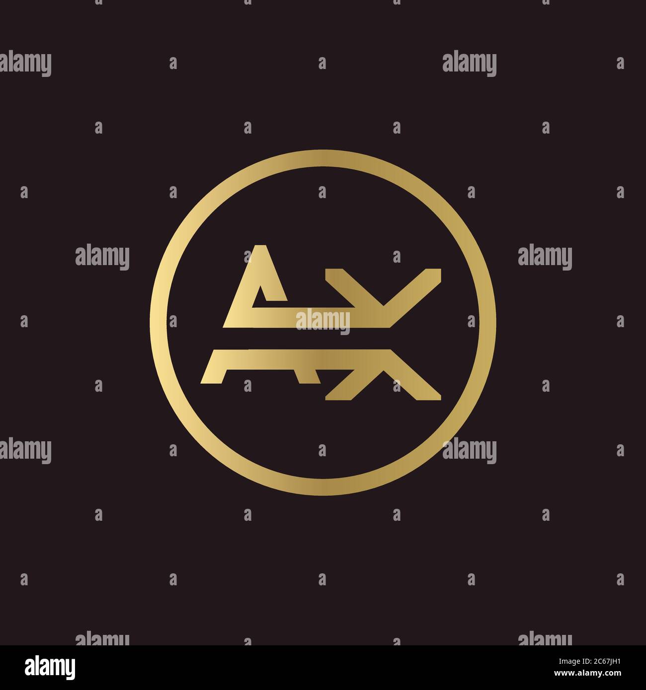 AX Logo Design Business Typography Vector Template. Creative Linked ...