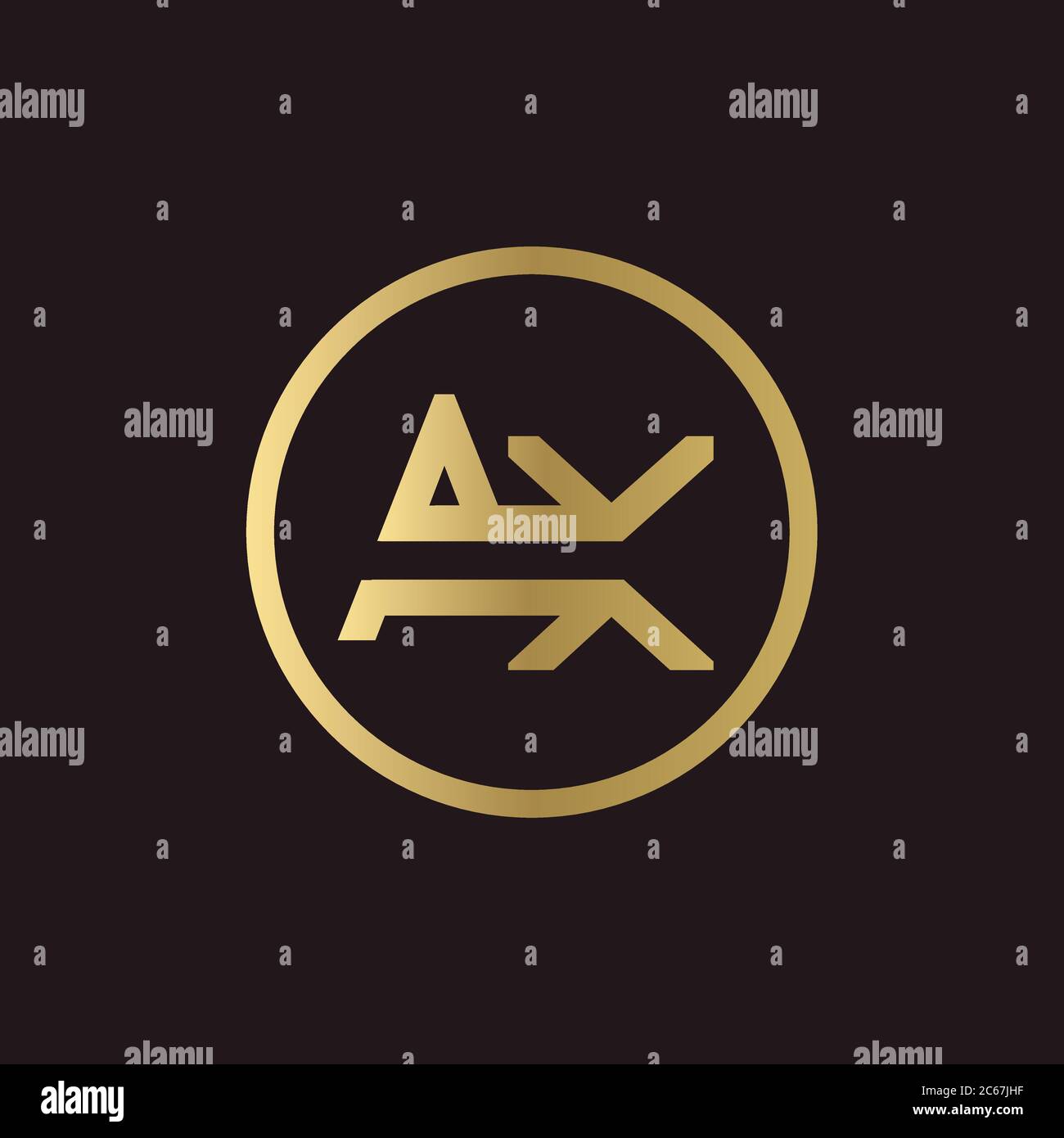 AX Logo Design Business Typography Vector Template. Creative Linked ...