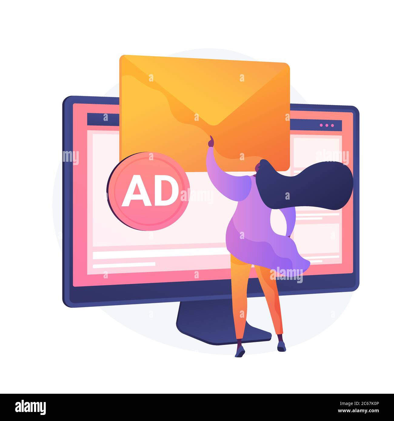Spamming vector concept metaphor Stock Vector Image & Art - Alamy