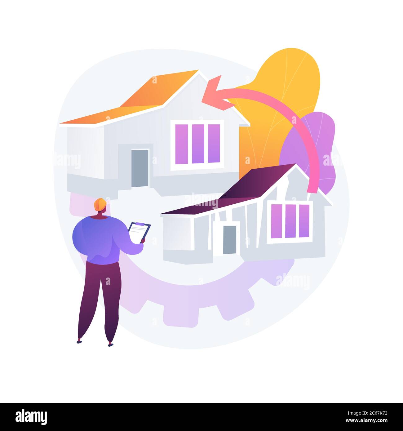 House renovation abstract concept vector illustration Stock Vector ...