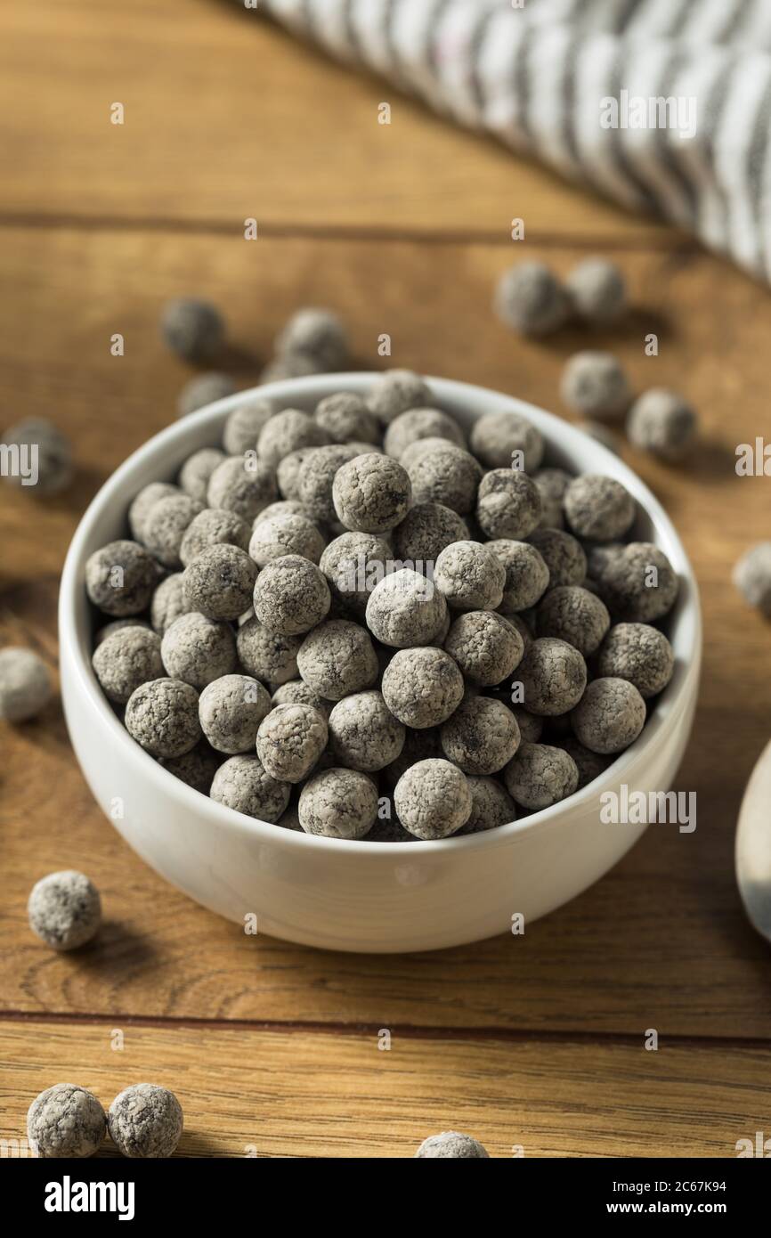 Raw Dry Organic Tapioca Pearl Balls in a Bowl Stock Photo - Alamy