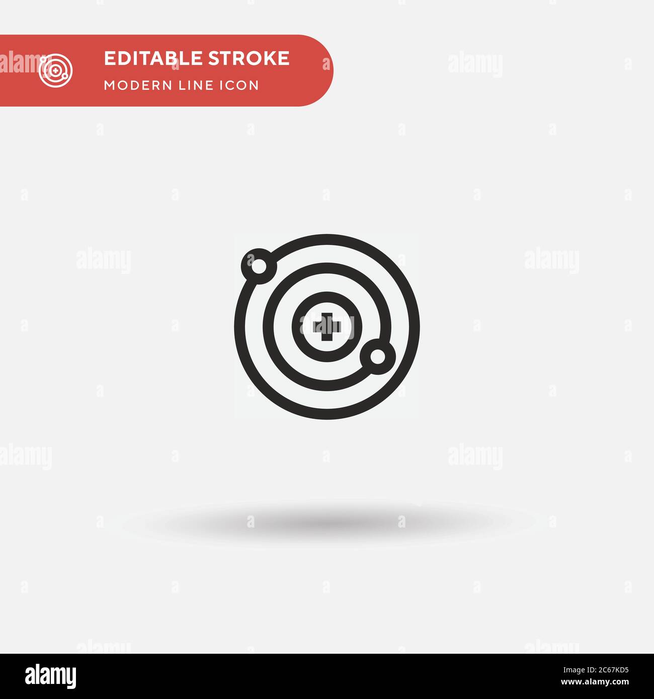 Neutron Simple vector icon. Illustration symbol design template for web ...