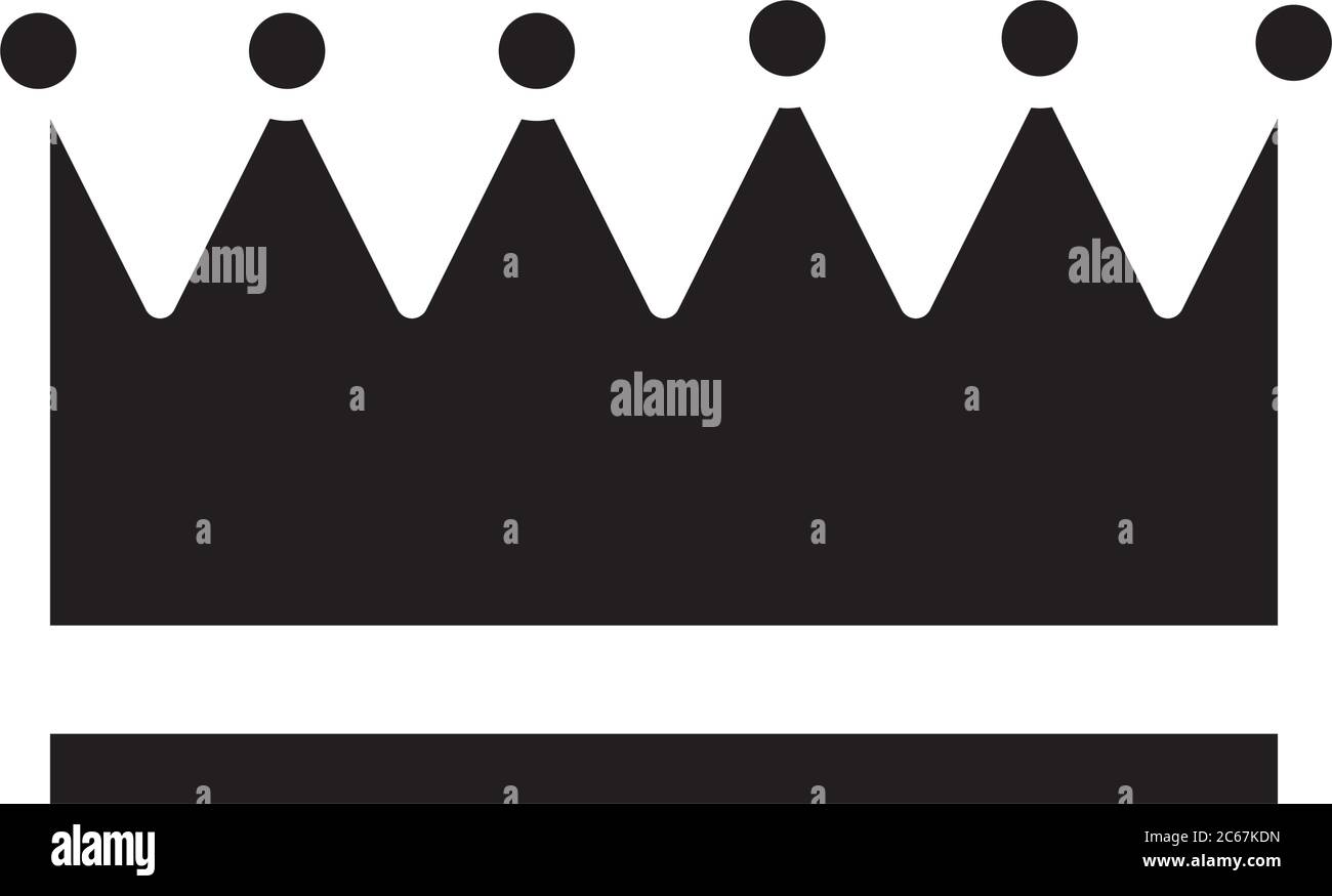 royal crown of count silhouette style icon vector illustration design ...