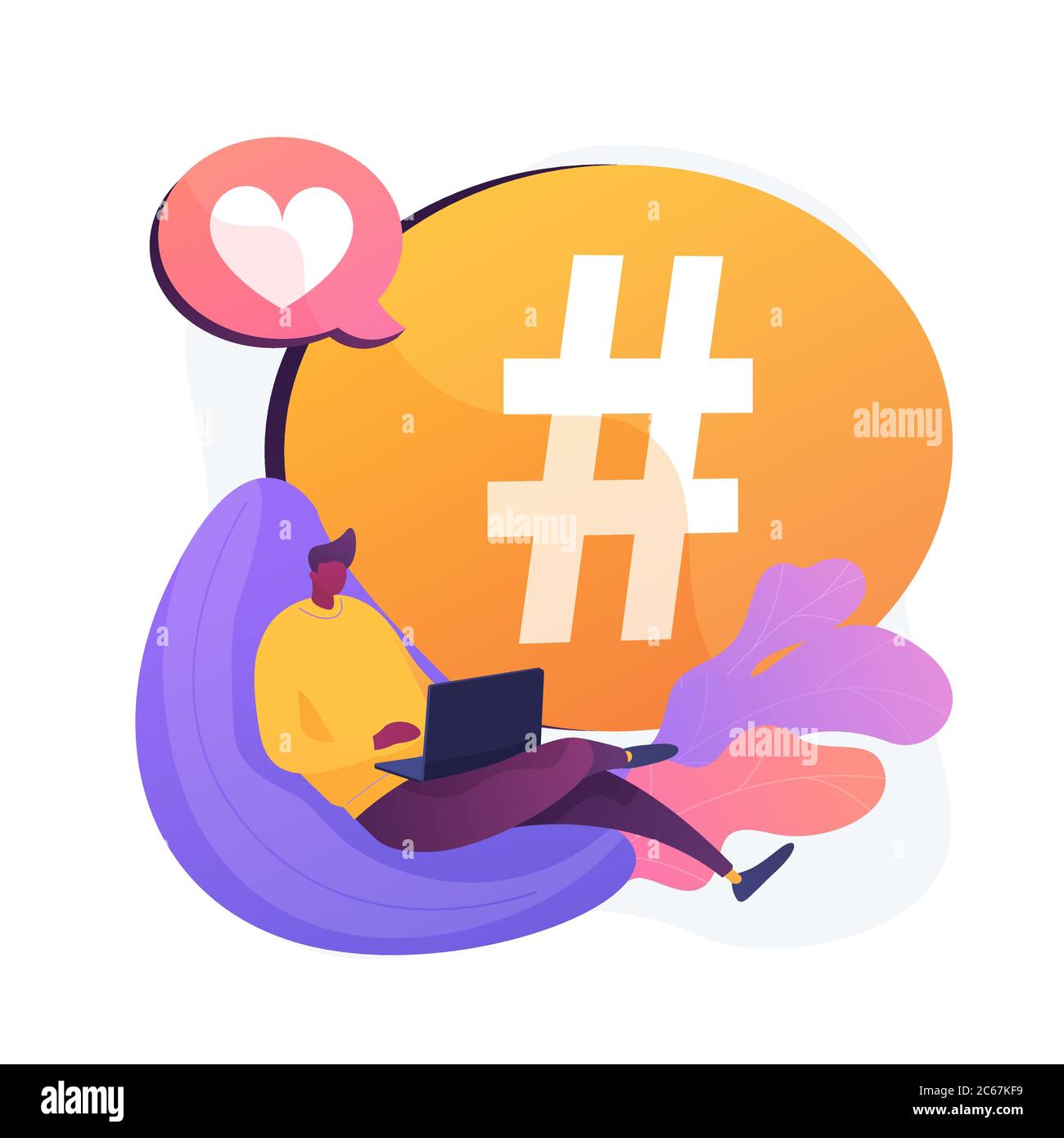 Internet blogging, vlogging vector concept metaphor Stock Vector Image ...