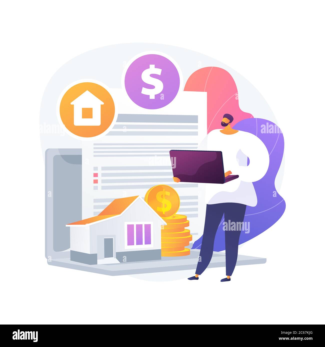 Estate planning abstract concept vector illustration Stock Vector Image ...