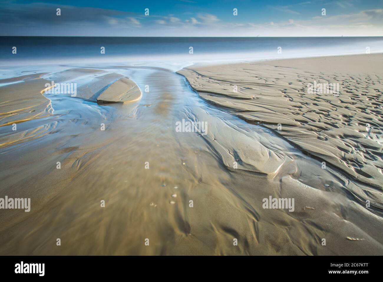 Sand structures at the beach Stock Photo - Alamy