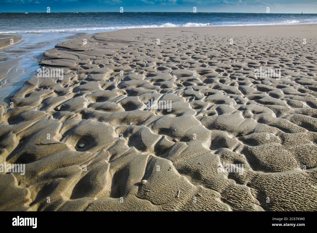 Sand structures at the beach Stock Photo - Alamy