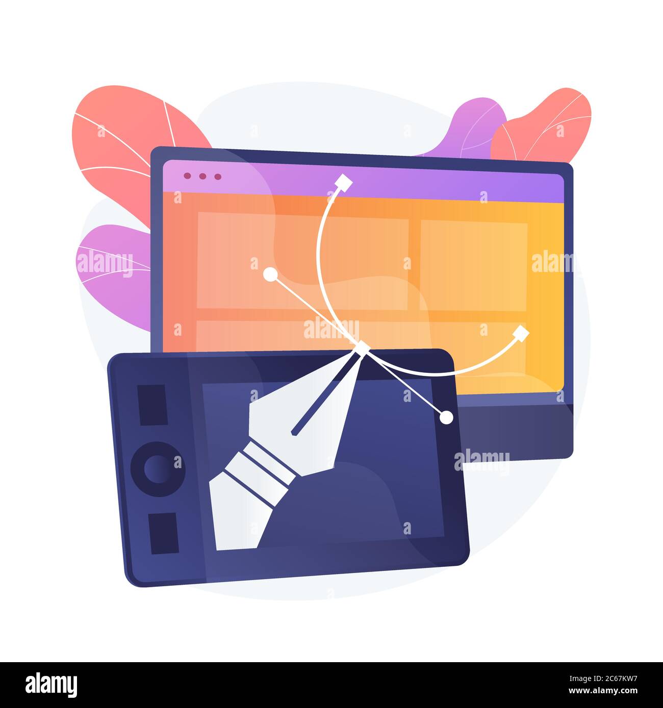 Editable drawings creating vector concept metaphor Stock Vector Image ...