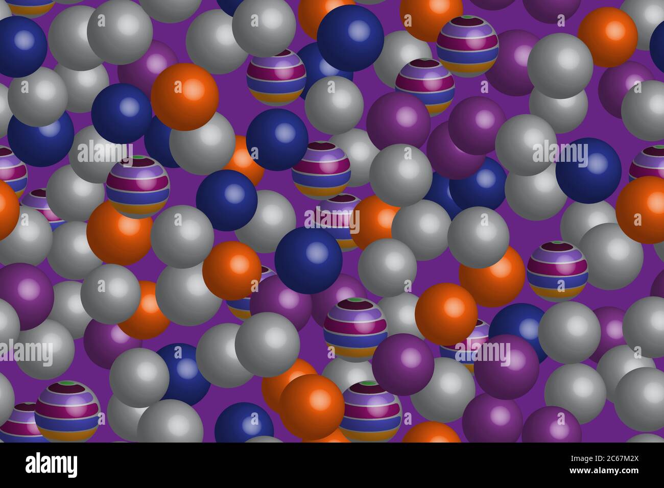 Abstract Gray Color Balls 3D Seamless Illustration Stock Vector Image ...