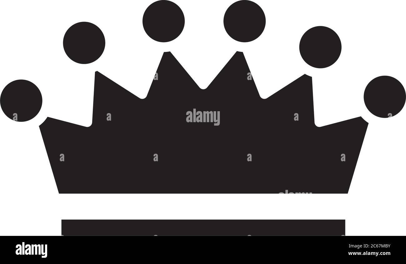 royal crown of count silhouette style icon vector illustration design ...